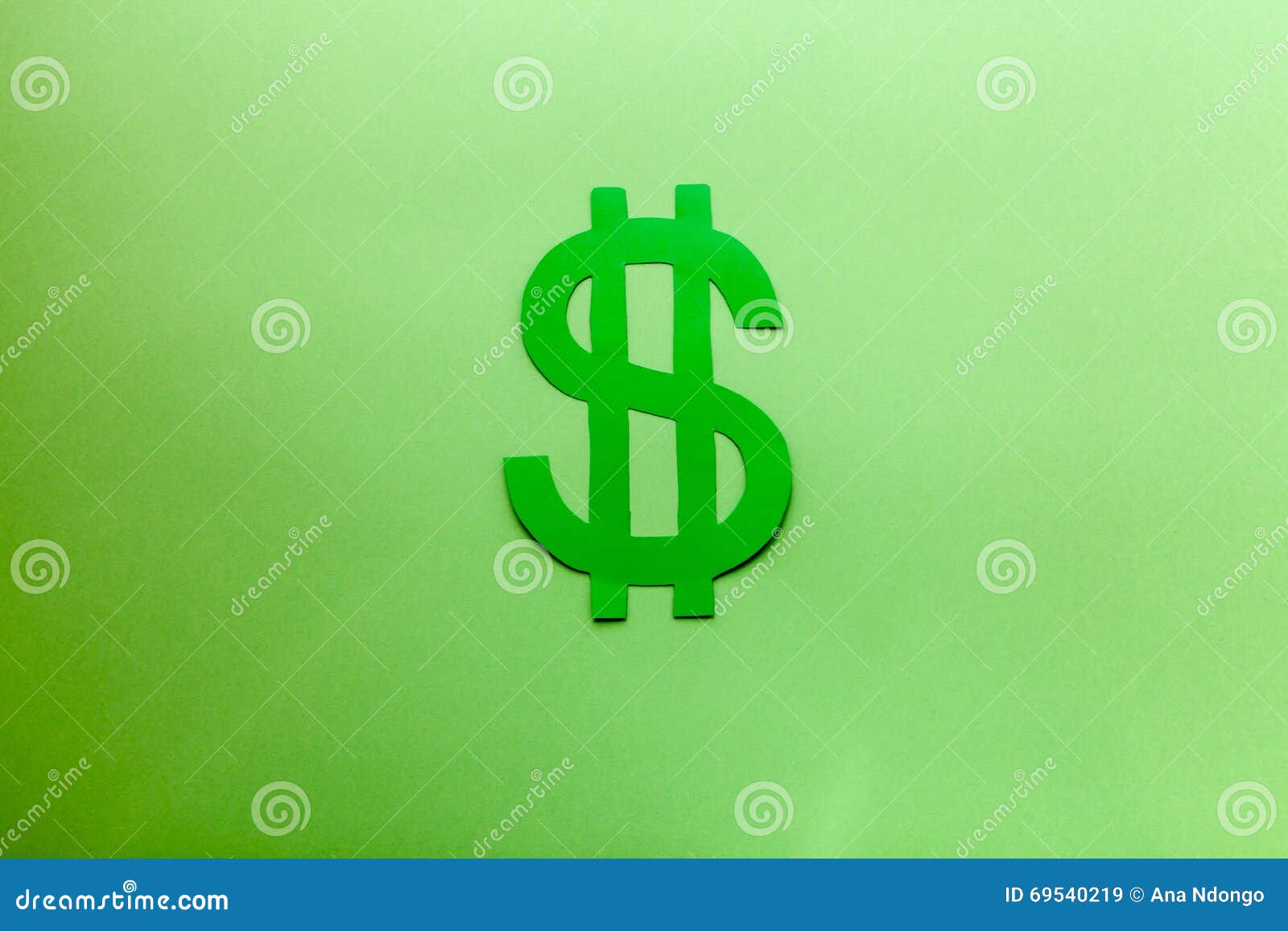 Simbolo verde del dollaro illustrazione di stock. Illustrazione di ...