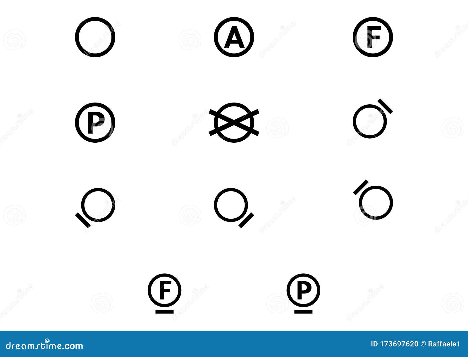 Textile Symbols for Dry Washing Stock Illustration - Illustration of ...
