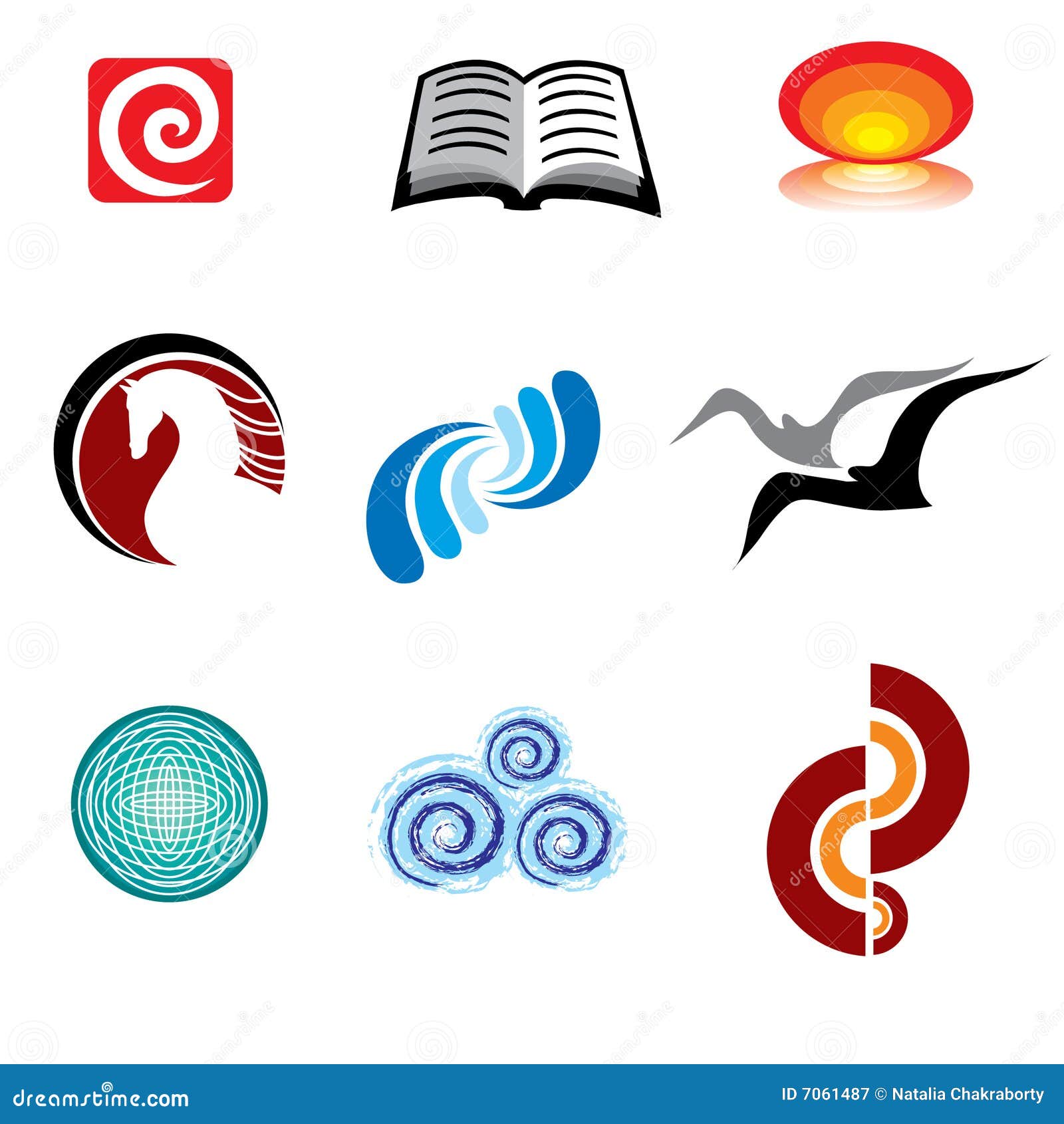 Simbols stock vector. Illustration of design, corporate - 7061487