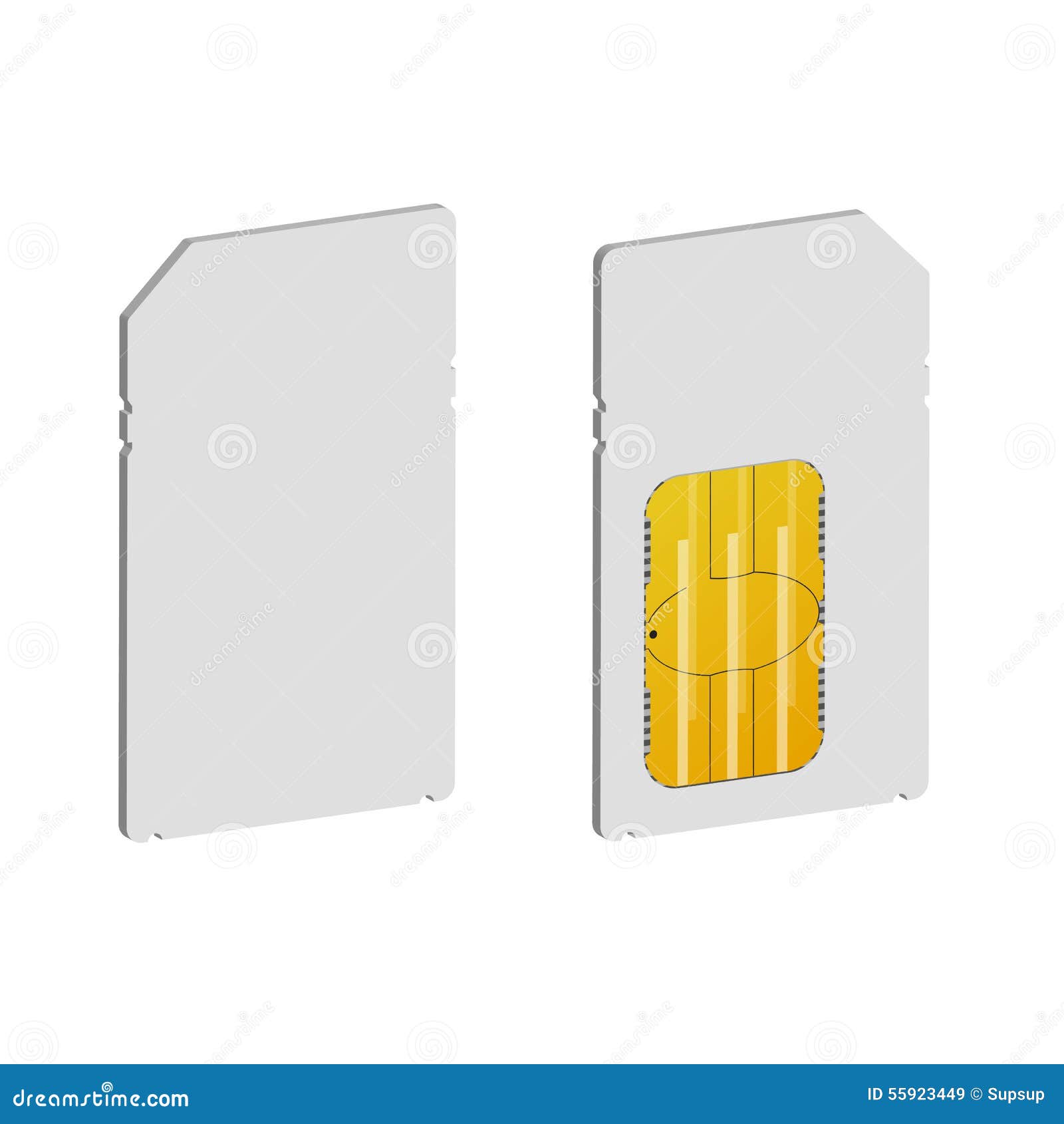Simcard, Smart Cell Wireless Telecommunications Micro Gsm Chip ...