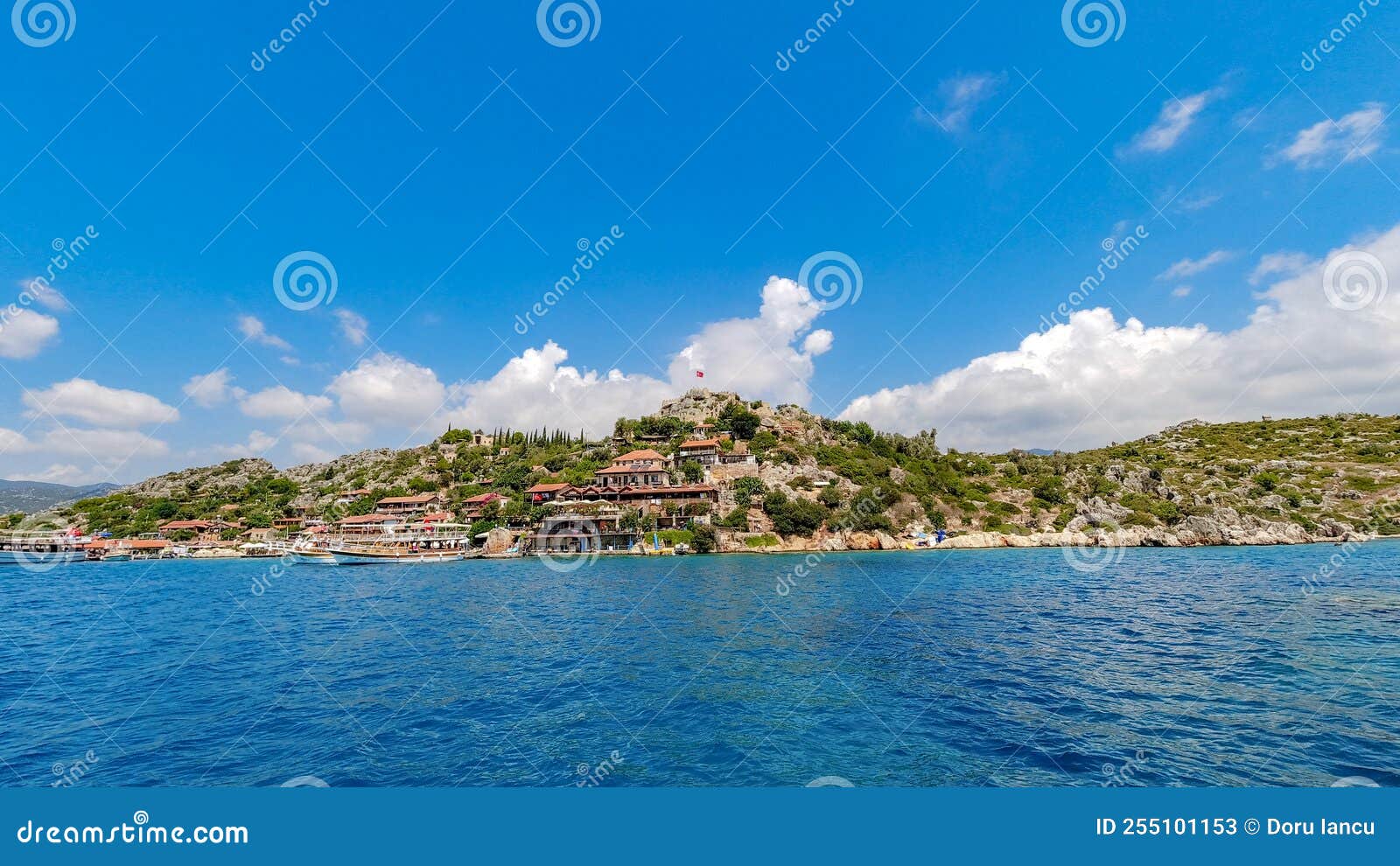 SIMENA CASTLE stock image. Image of holiday, turkey - 255101153