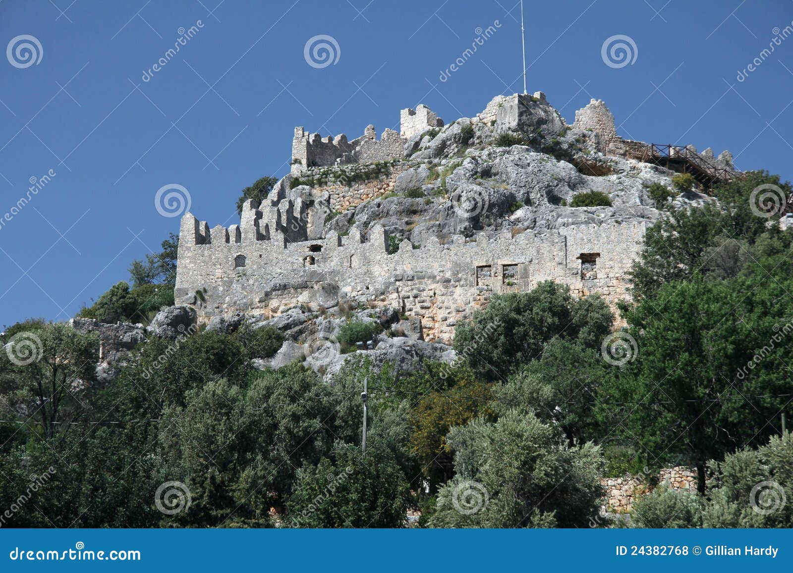 Simena Castle walls stock photo. Image of wall, outdoor - 24382768
