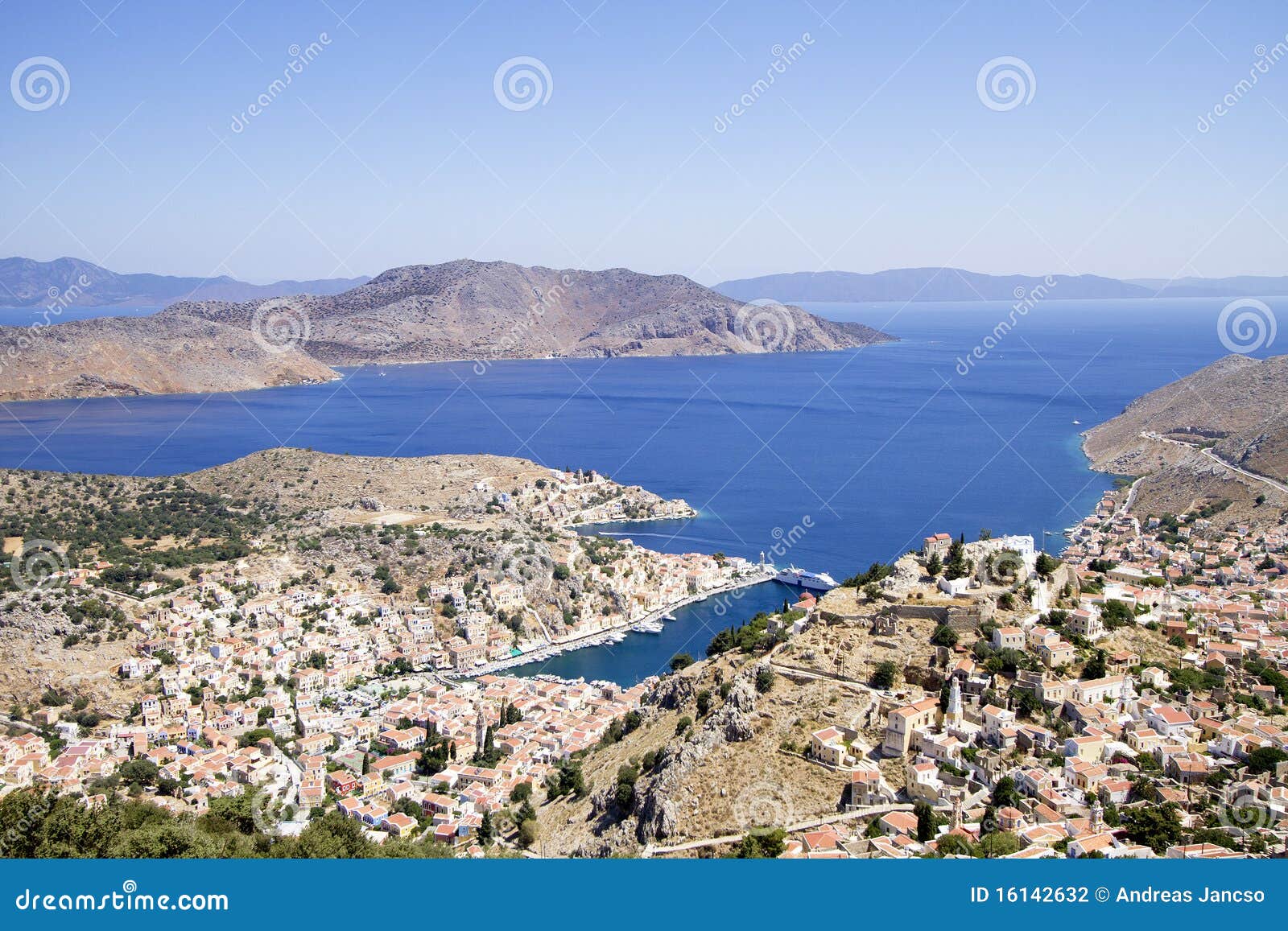 Simi Island - Greece stock photo. Image of beach, escape - 16142632