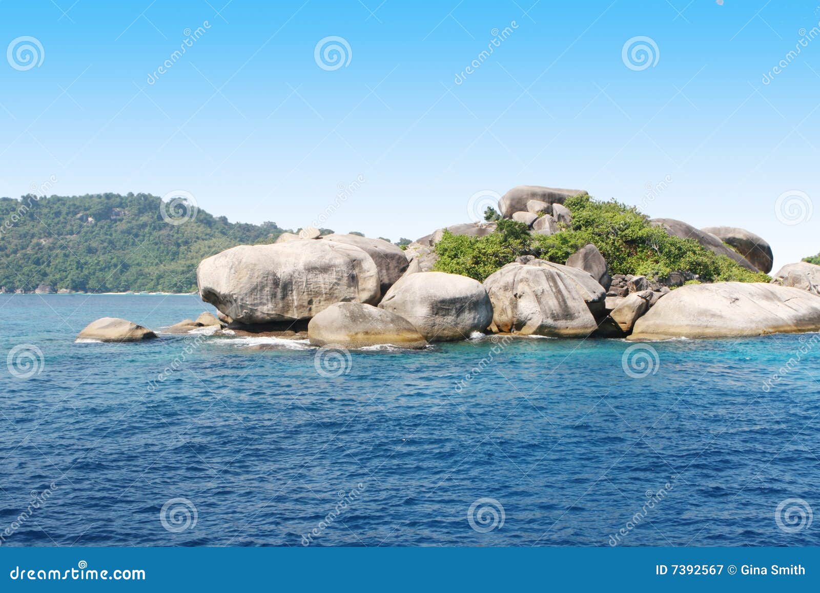 Similan Inseln in Thailand. Stockbild - Bild von strand, land: 7392567