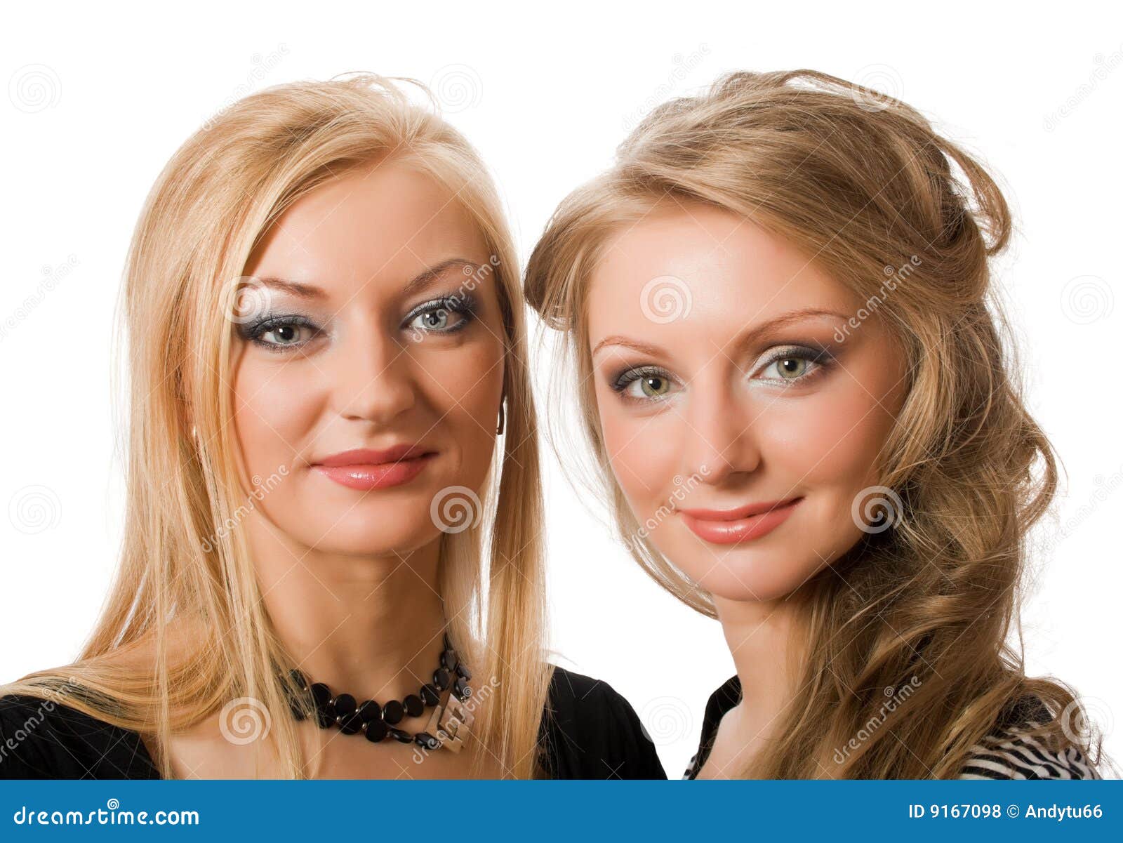 Similar Blonde Sisters Isolated Stock Photo - Image of background ...