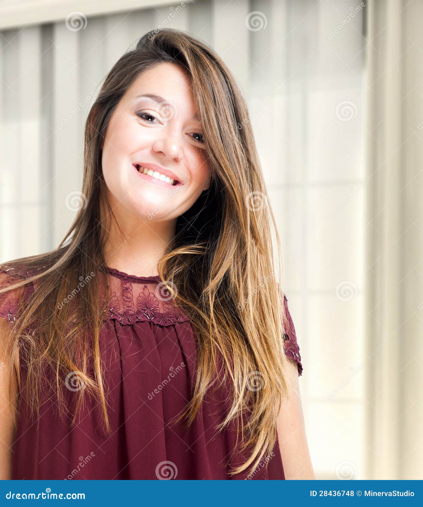 Similing woman stock photo. Image of smile, smiling, happy - 28436748