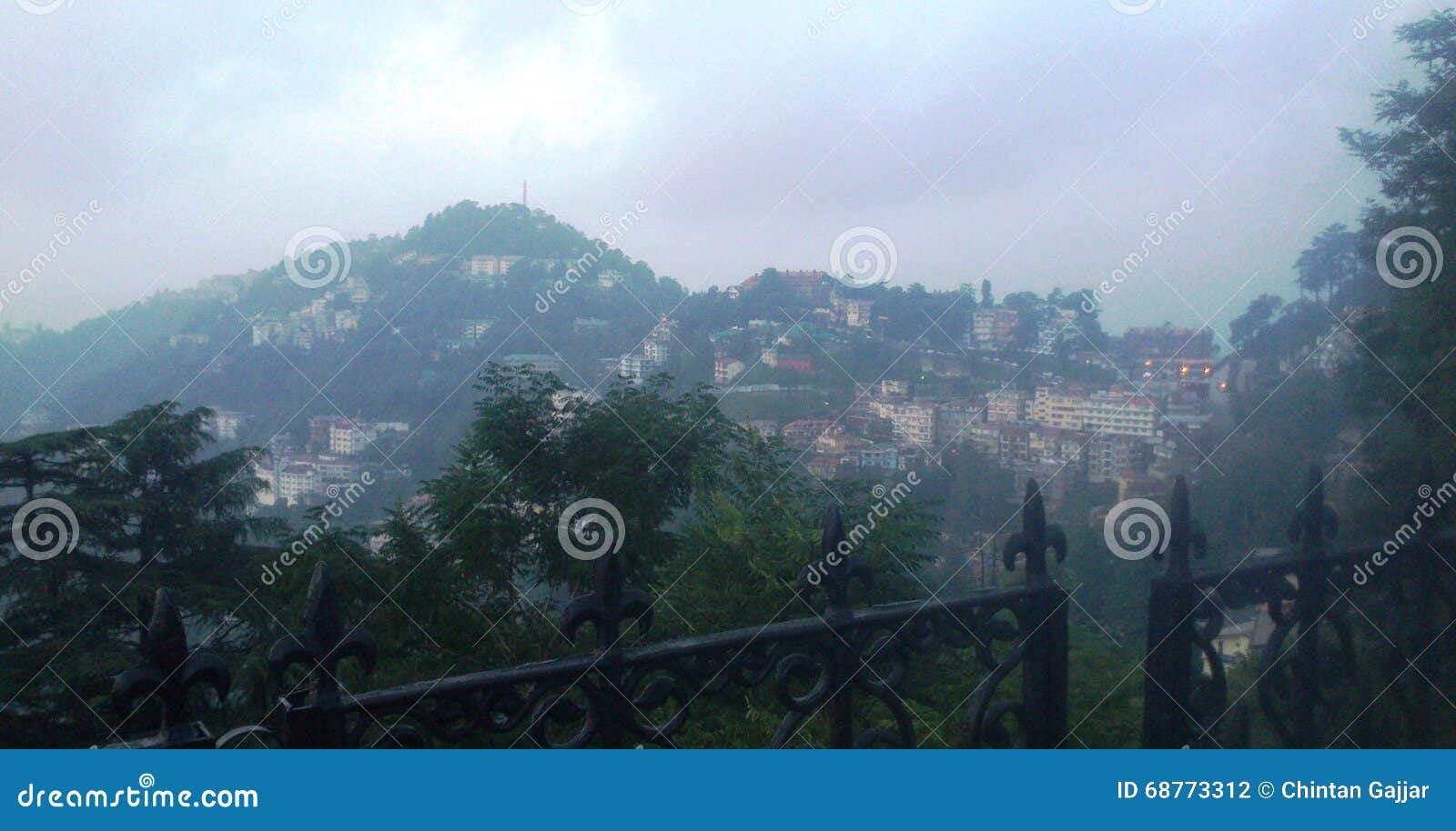 Simla city view stock photo. Image of city, view, simla - 68773312