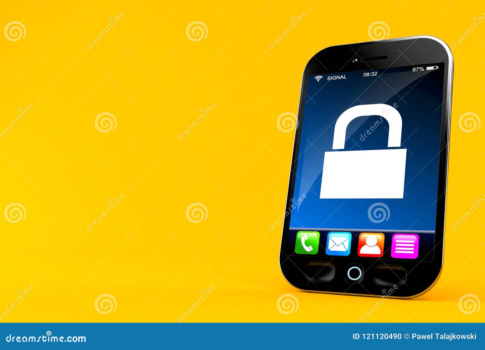 SIMlock concept stock illustration. Illustration of phone - 121120490