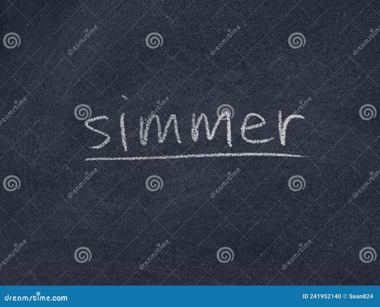 Simmer stock photo. Image of chalkboard, learning, background - 241952140