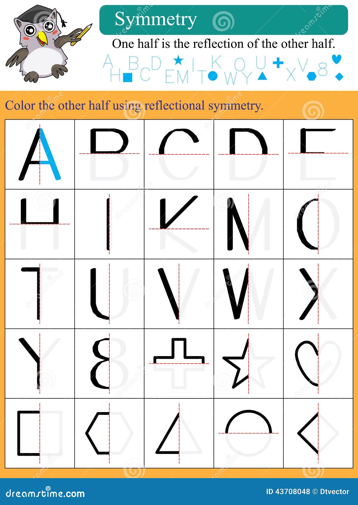 Simmetria matematica illustrazione vettoriale. Illustrazione di ...