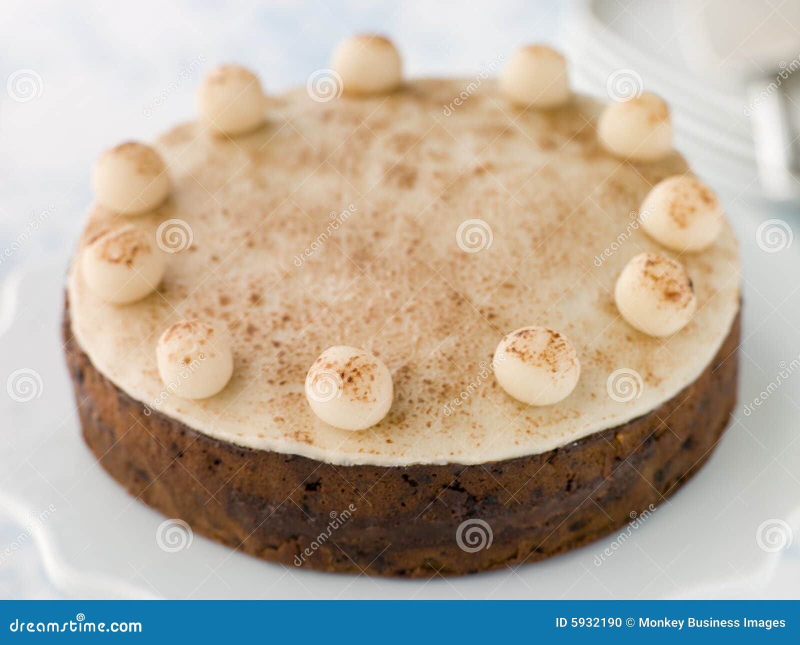 Simnel Cake Traditional British Easter Cake, With Marzipan Topping And ...