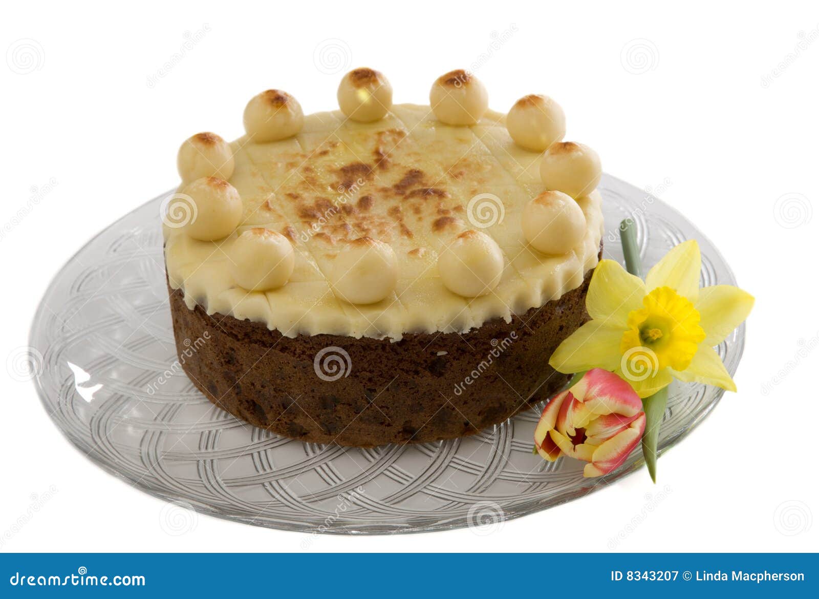 Simnel Cake Traditional British Easter Cake, With Marzipan Topping And ...