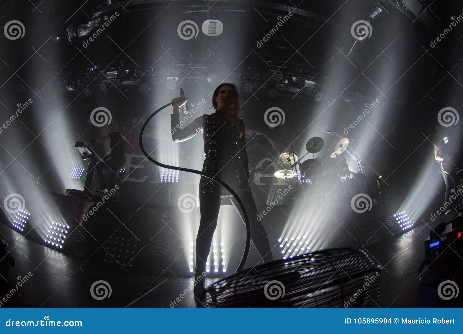 Simone Simons Performing on Stage, Krakow November 2017 Editorial Stock ...