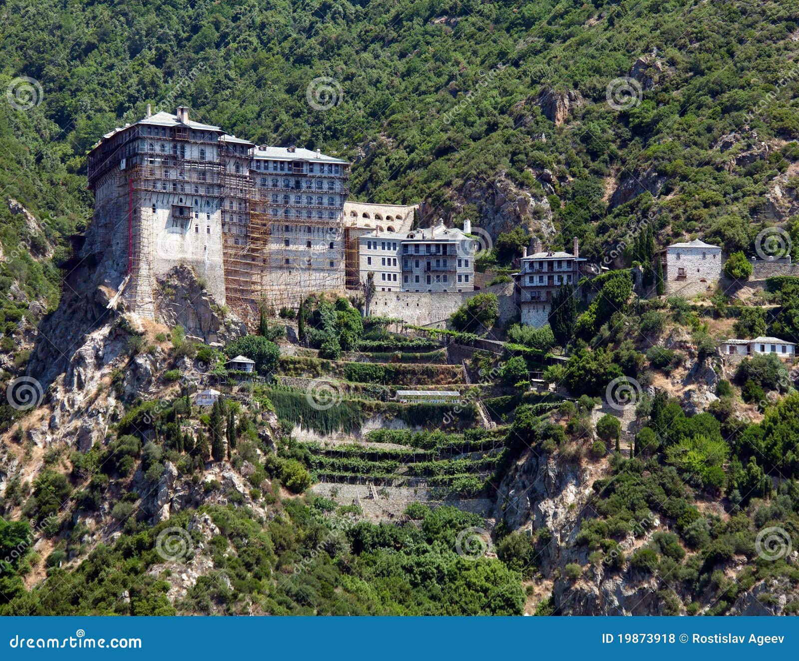 Simonopetra Monastery stock photo. Image of liturgy, peninsula - 19873918