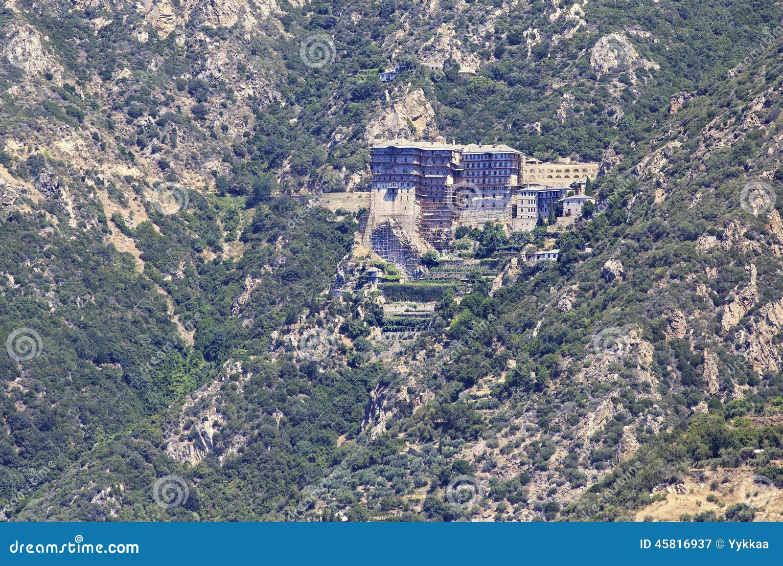 Simonopetra Monastery. Mount Athos. Stock Image - Image of europe ...