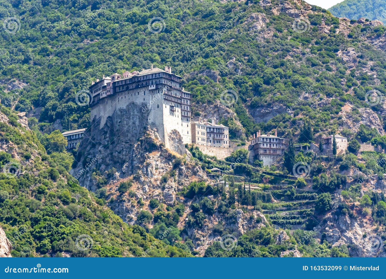 Simonopetra Simonos Petra Monastery in Athos, Chalkidiki, Greece Stock ...