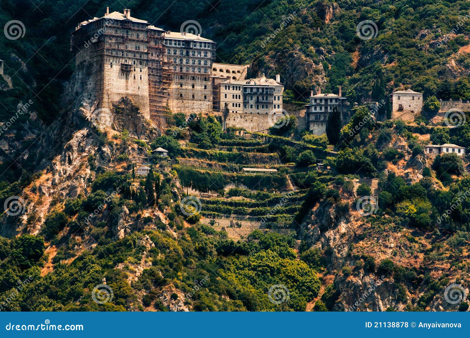 Simonos Petra Monastery, Mt. Athos, Greece Stock Photo - Image of petra ...