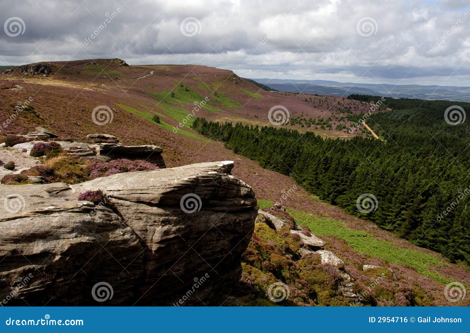 Simonside Hills Northumberland Stock Photo - Image of landscape, hills ...