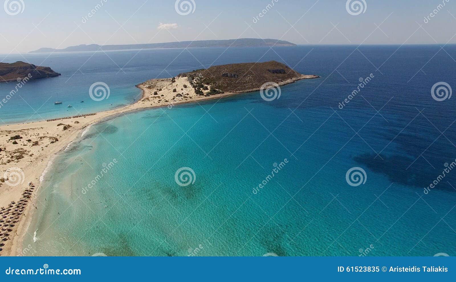 Simos Beach stock image. Image of hellas, sand, travel - 61523835