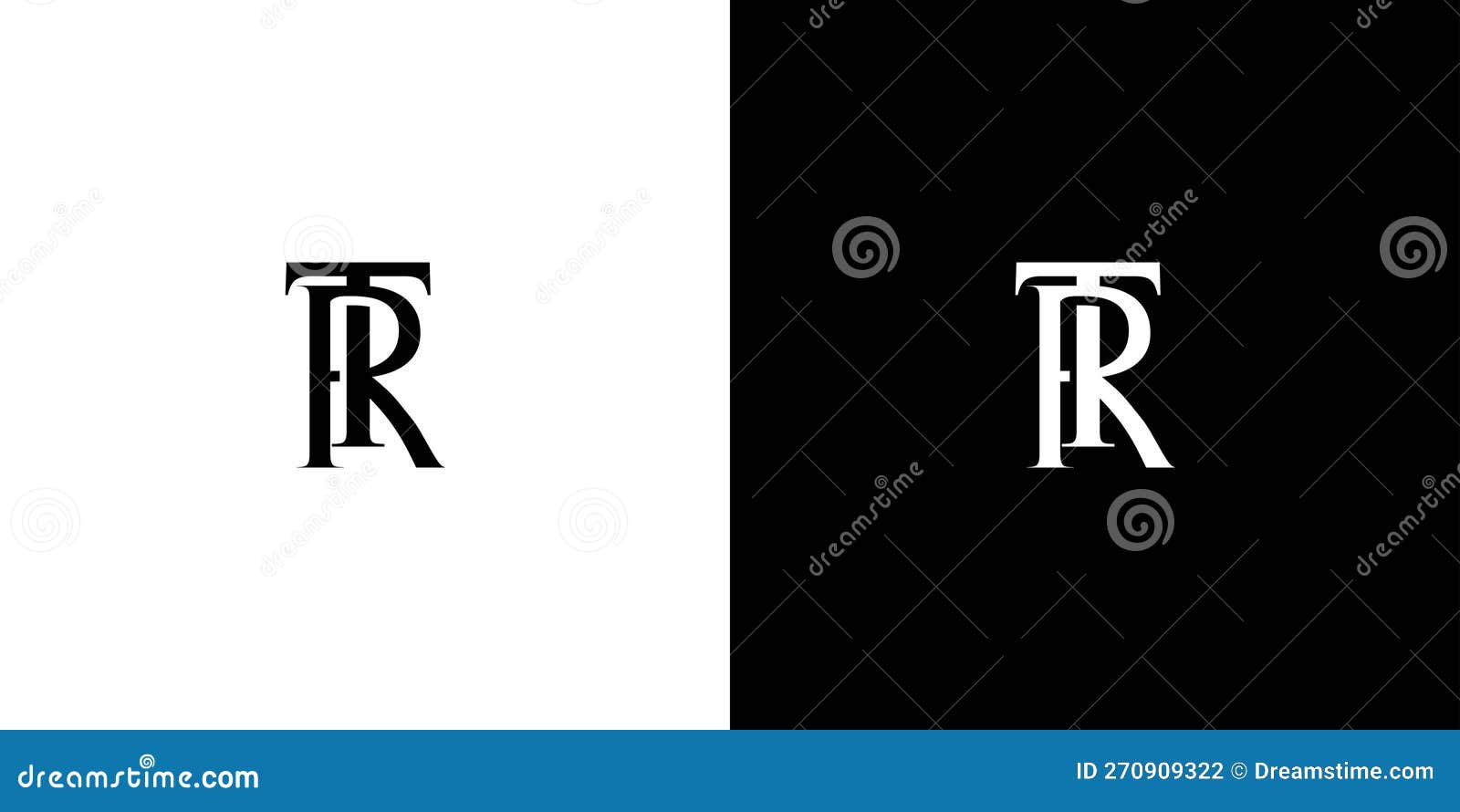 Simpe and Unique Letter TR Initials Logo Design Stock Vector ...