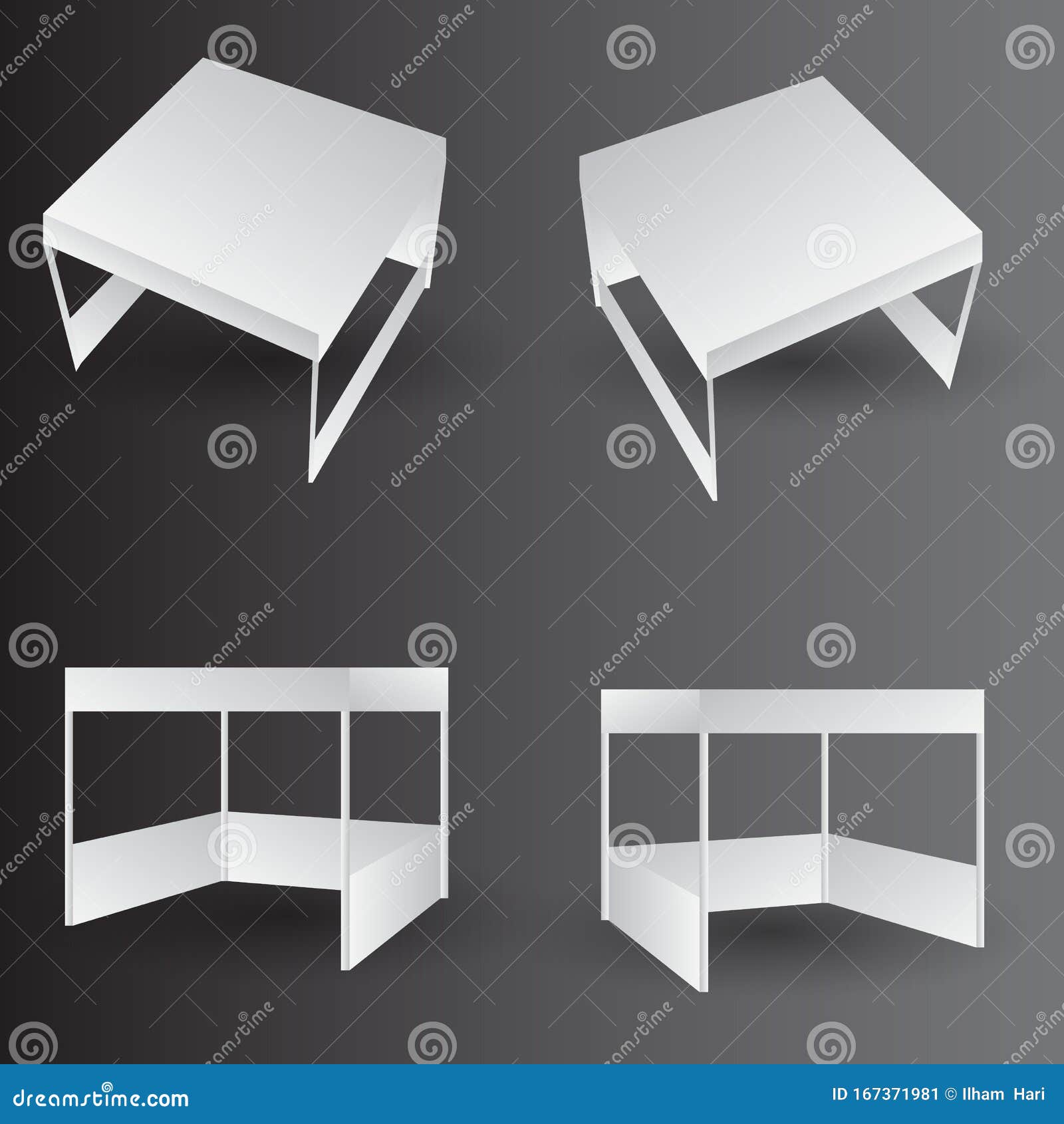 Simpel Booth Exhibition Stand for Event Editable for Mock Up Counter ...