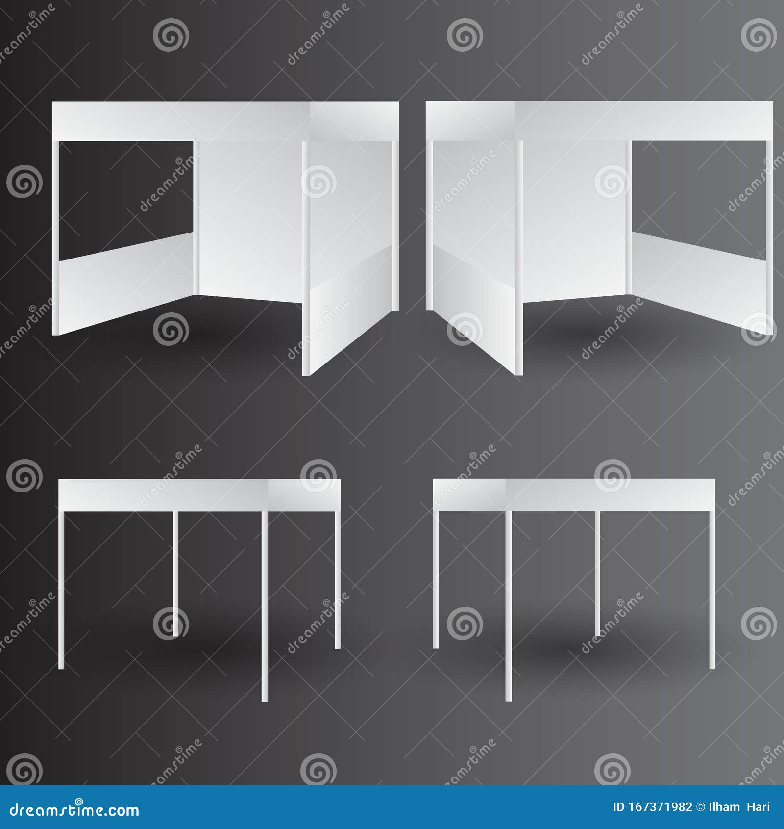 Simpel Booth Exhibition Stand for Event Editable for Mock Up Counter ...