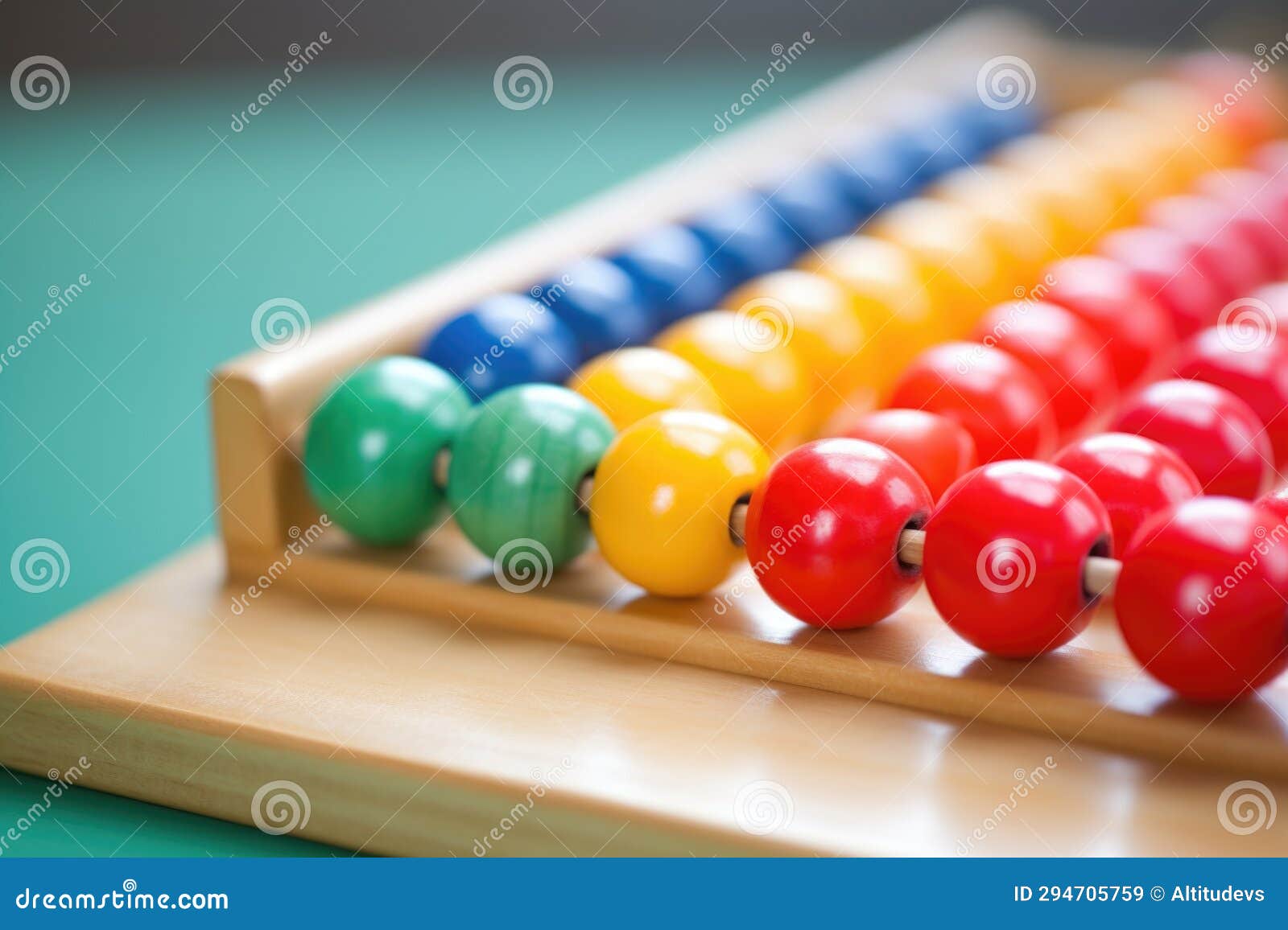 Simple Abacus on a School Desk Stock Image - Image of classroom ...