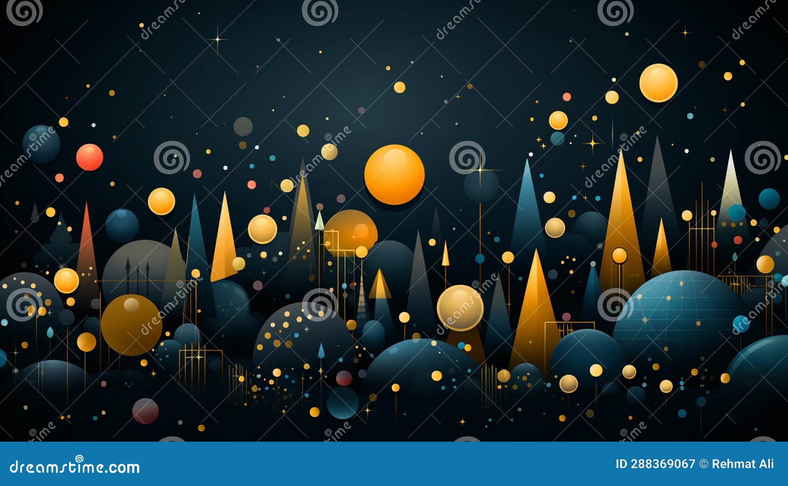 Simple Abstract Background Design in Futuristic Retro Style Vector ...