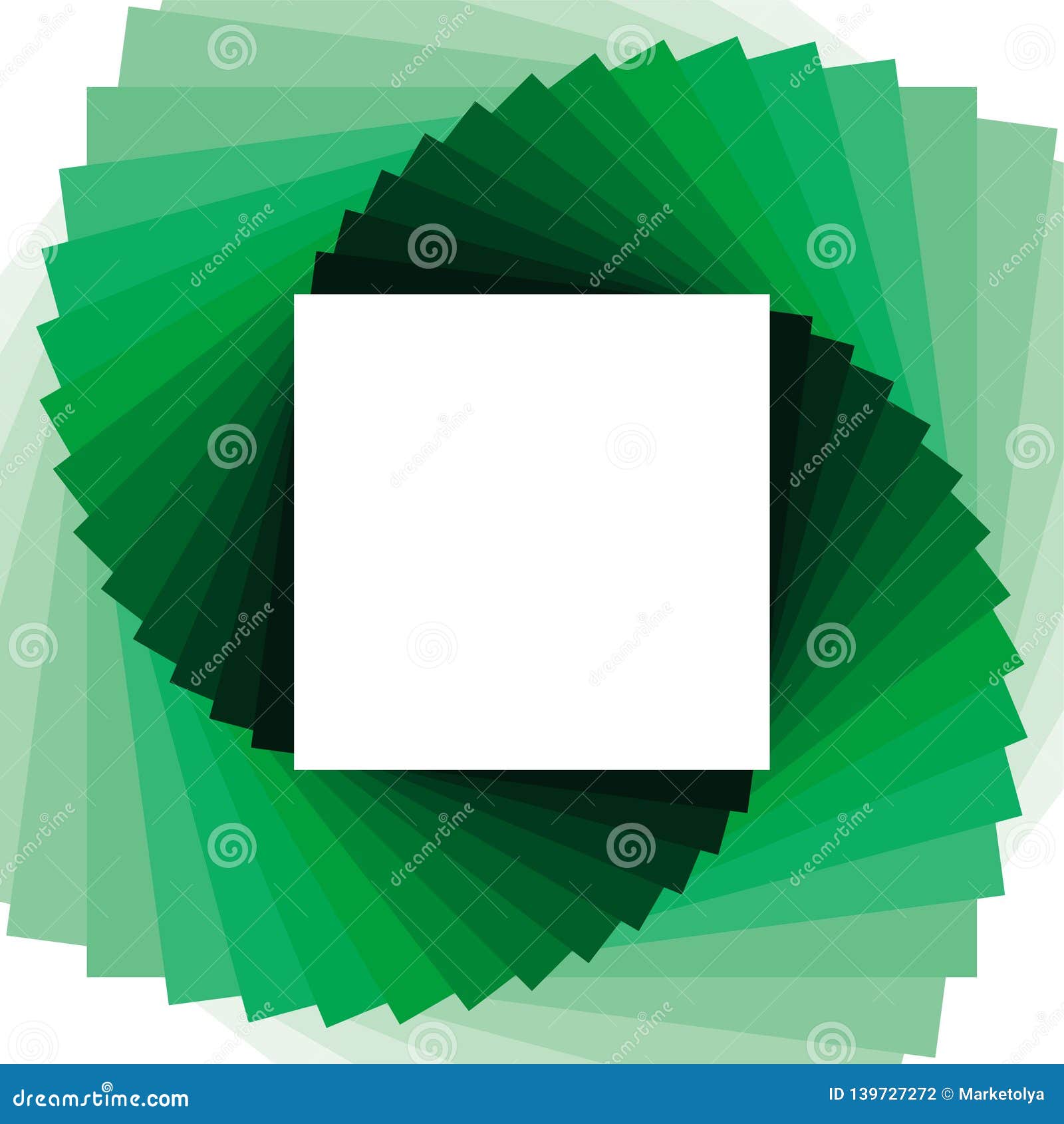 Simple Abstract Background with Green Color Blend Square Stock Vector ...
