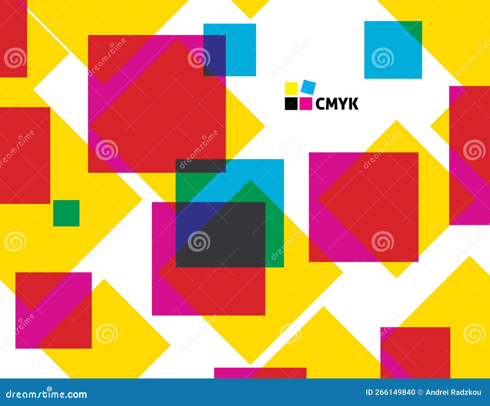 Simple Abstract Background with Multicolor Squares. Geometric Graphic ...