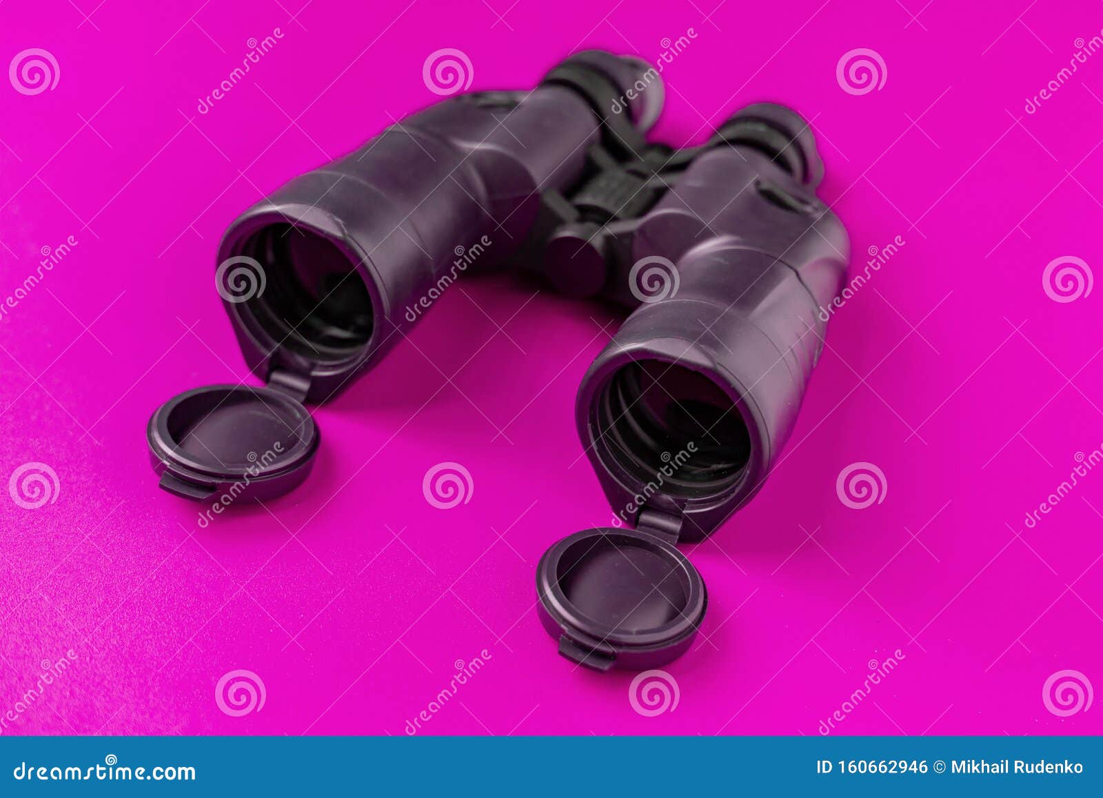 A Simple Abstract Binocular on the Color Background on Color ...