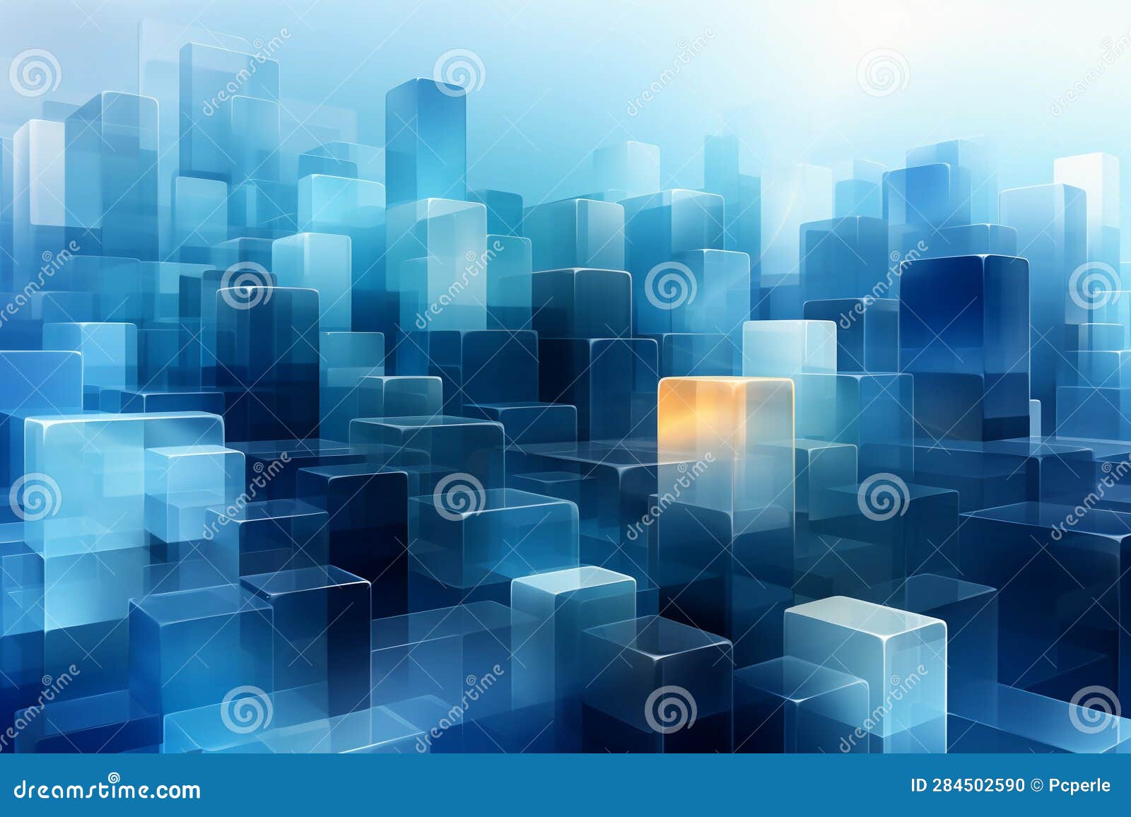 Simple Abstract Blue Thumbnail Background. Generative AI Stock ...