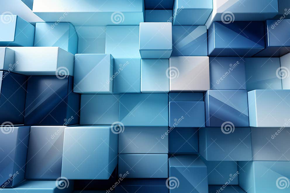 Simple Abstract Blue Thumbnail Background. Generative AI Stock ...