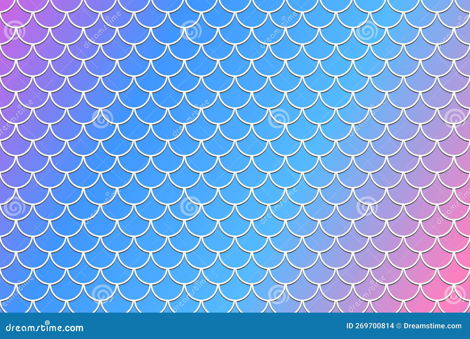Simple Abstract Coloring Mermaid Pattern Texture. Vector Illustration ...