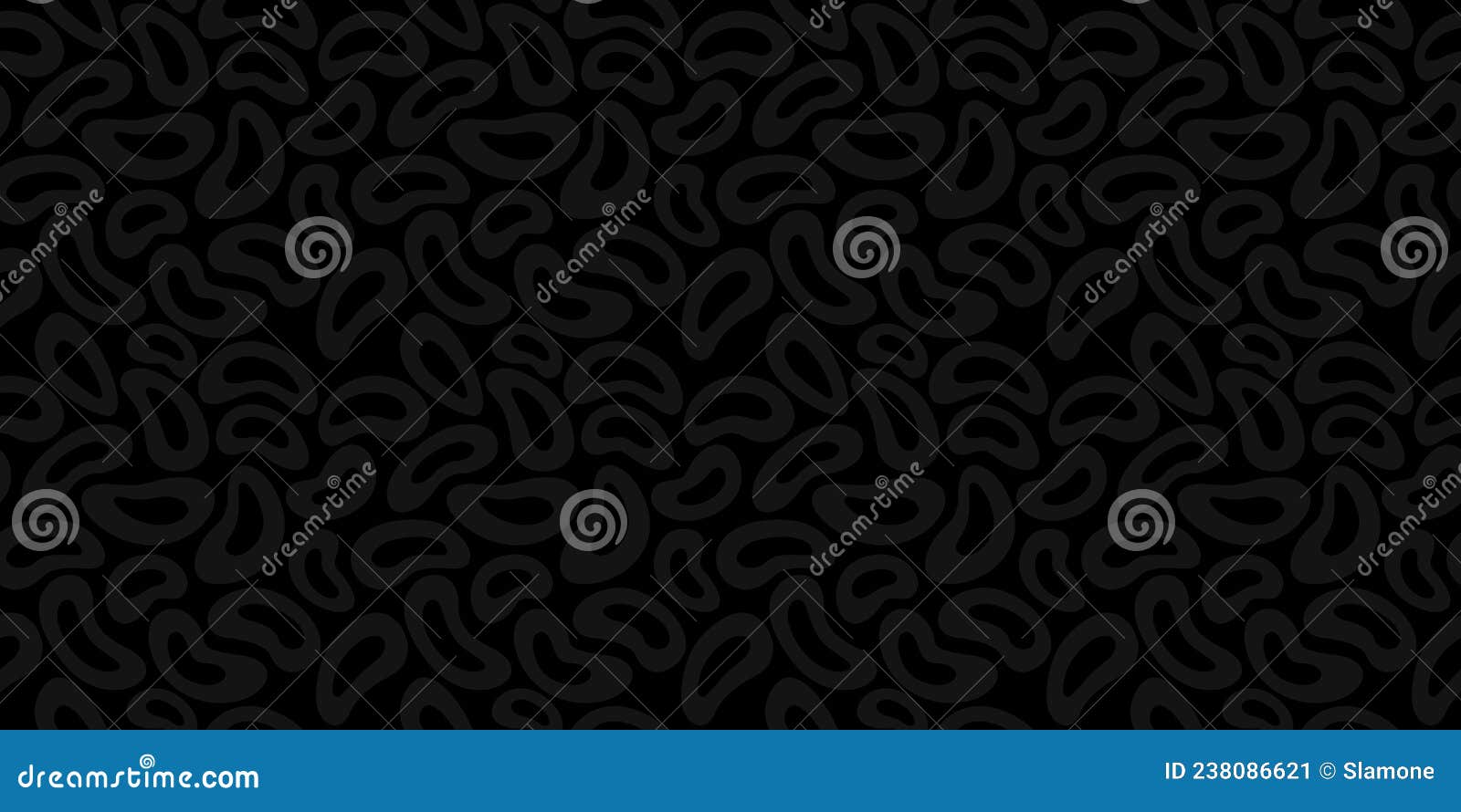 Simple Abstract Dark Black Flat Seamless Vector Illustration Background ...