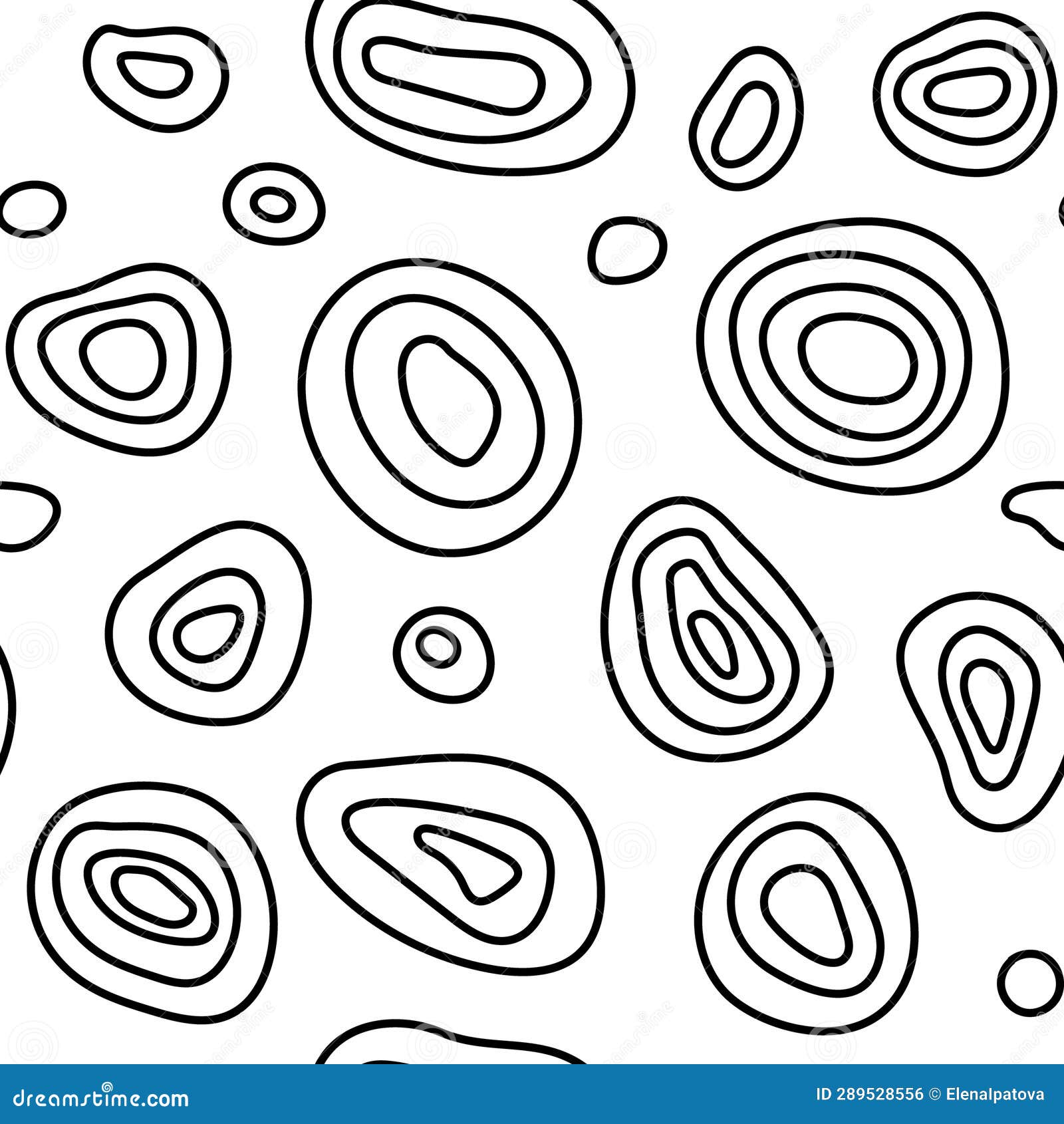 Monochrome Simple Abstract Doodle Seamless Pattern Stock Vector ...