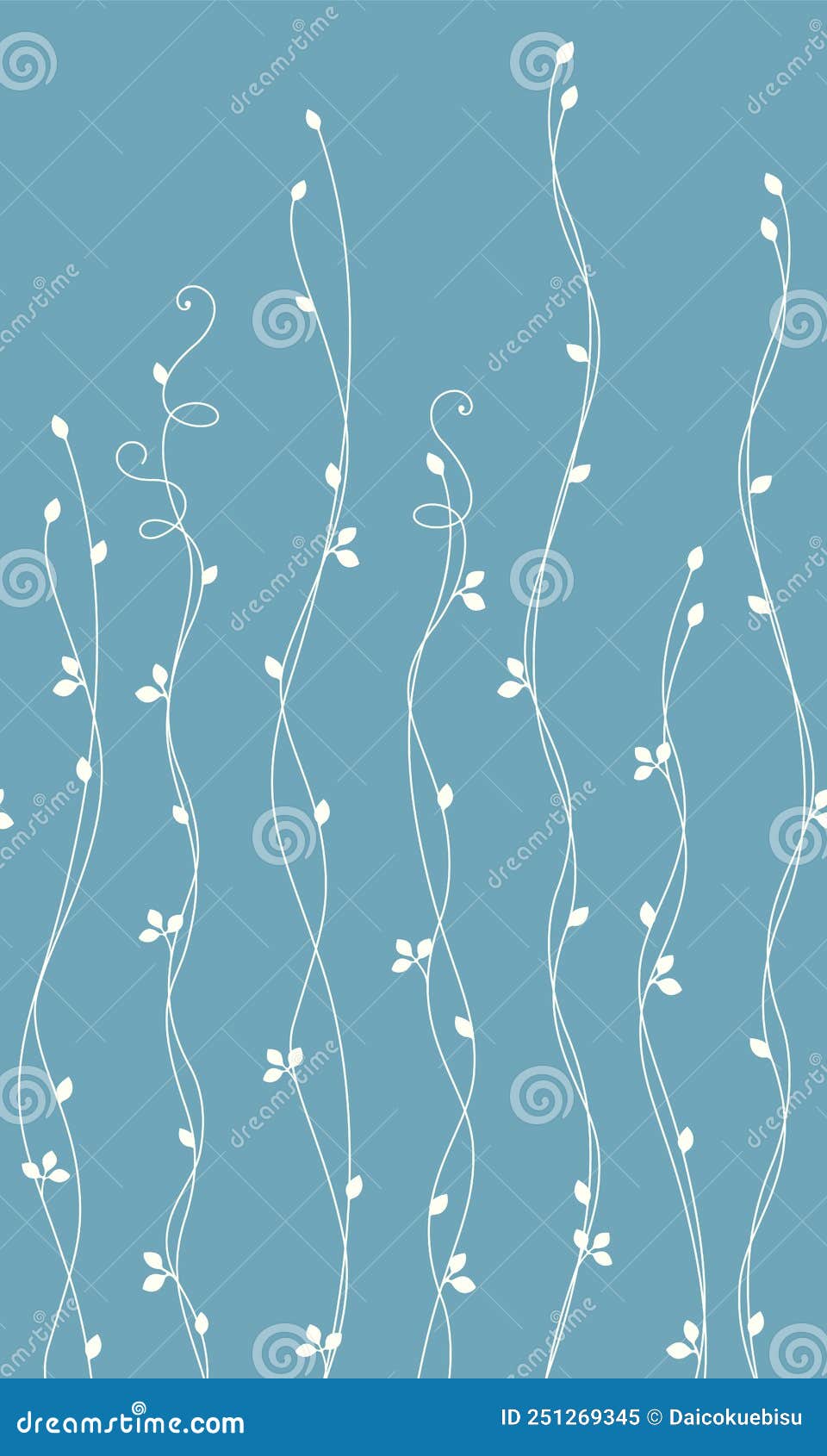 Beautiful, Simple and Abstract Botanical Pattern, Stock Vector ...