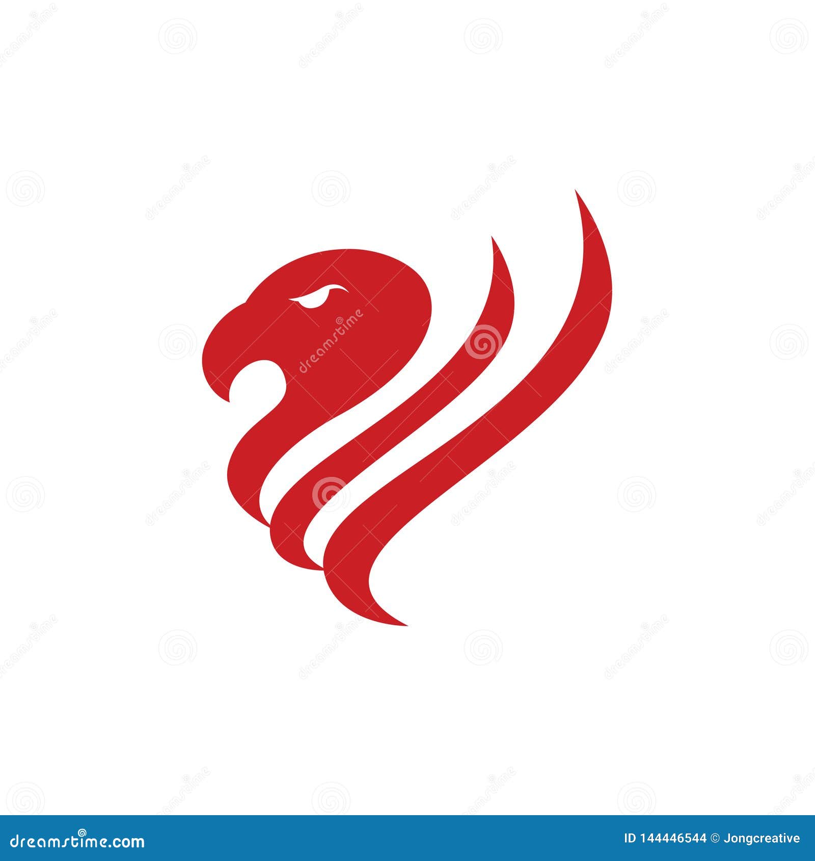 Simple Abstract Eagle Hawk Head Symbol Sign Stock Vector - Illustration ...