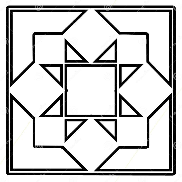 Simple Abstract Floor Tile Design Pattern White Background Set-8 Stock ...