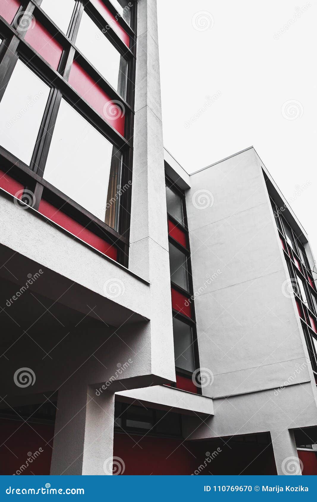 Simple Abstract Forms of Minimalistic Building Stock Photo - Image of ...