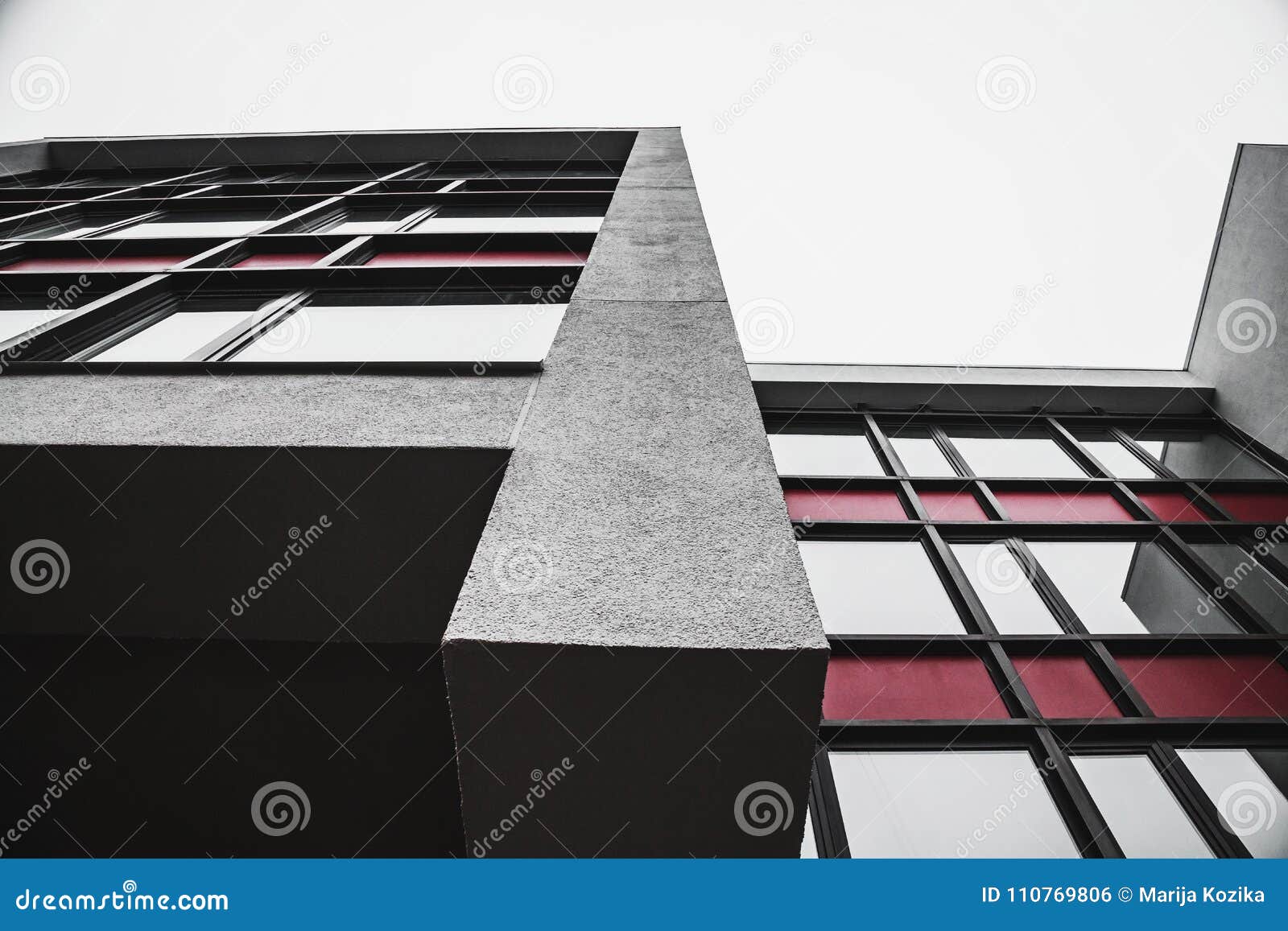 Simple Abstract Forms of Minimalistic Building Stock Photo - Image of ...