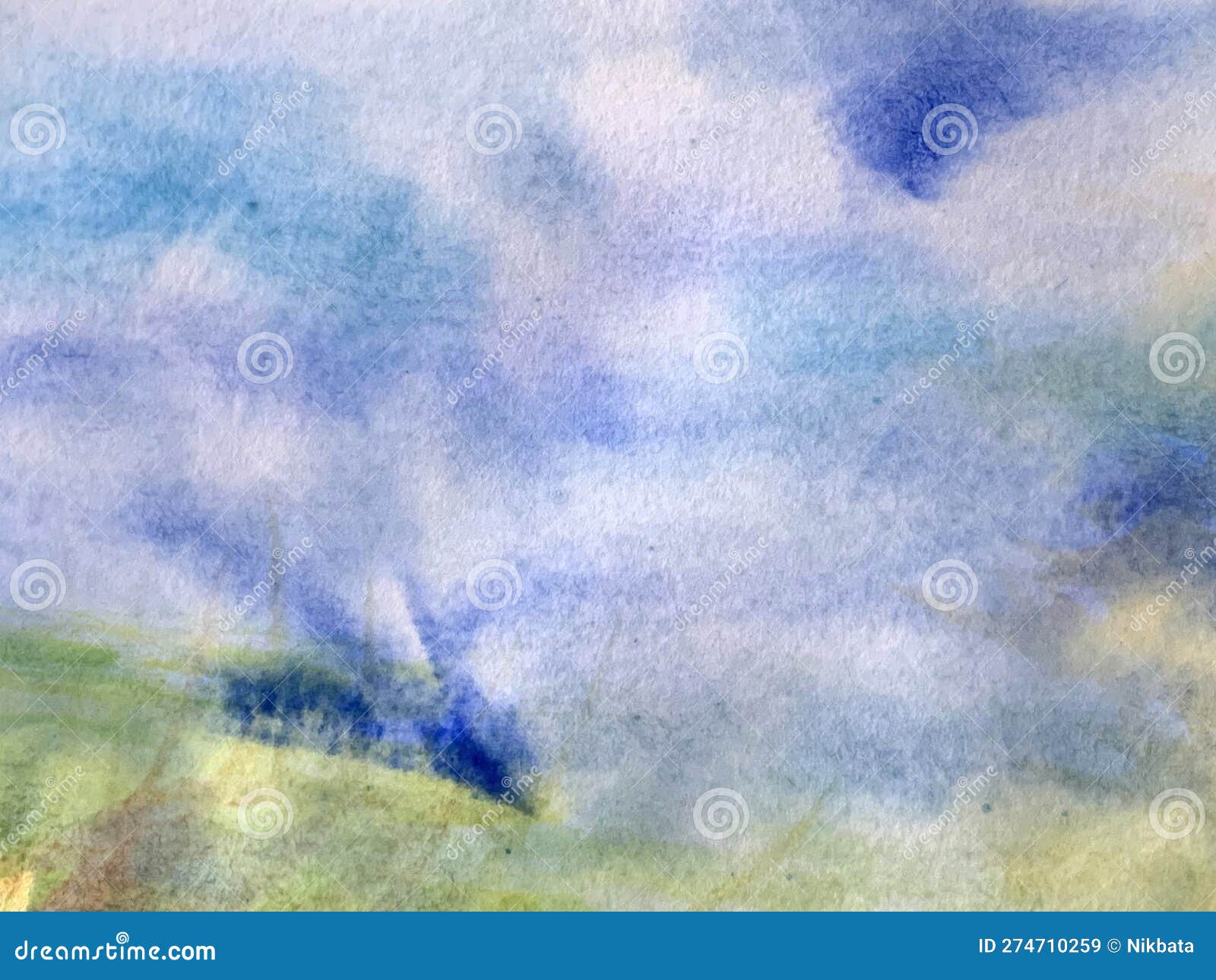 Simple Abstract Gentle Background with Watercolor Paint Texture. Stock ...