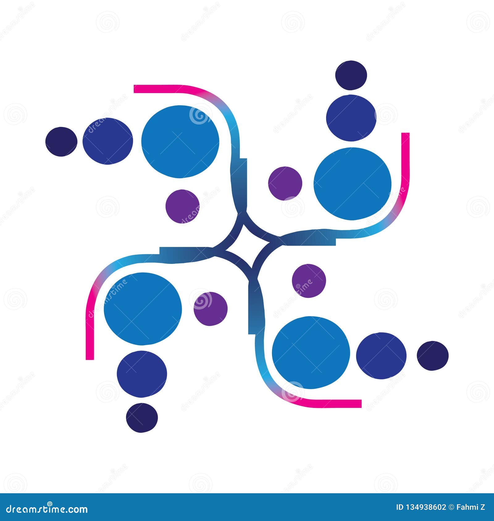 Simple Abstract Geometric Combination Logo Illustration Stock ...