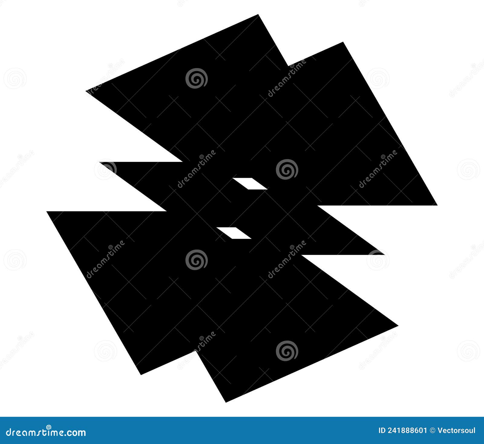 Simple Abstract Geometric Forms, Shapes. Random, Angular Vetor Design ...