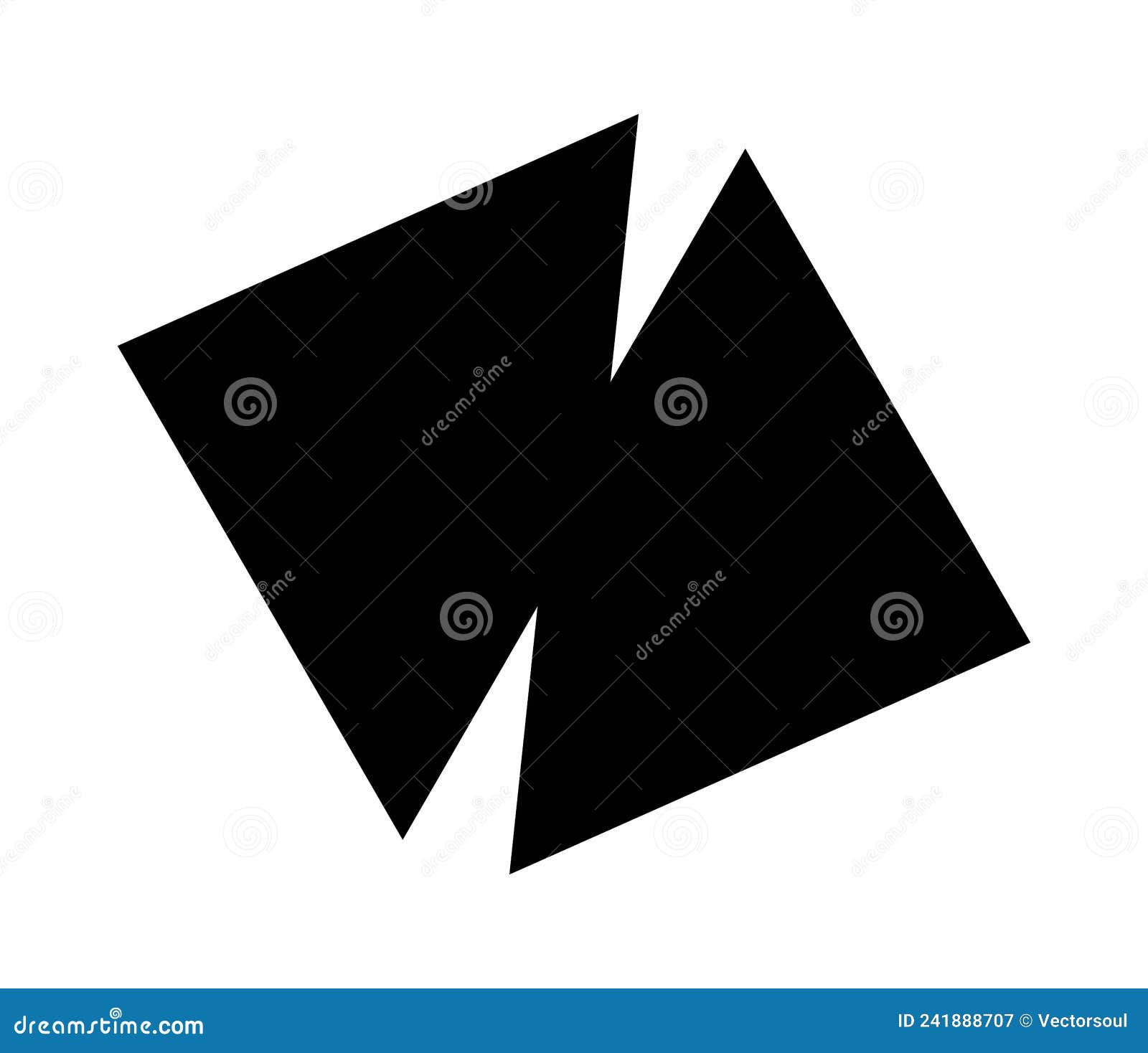 Simple Abstract Geometric Forms, Shapes. Random, Angular Vetor Design ...