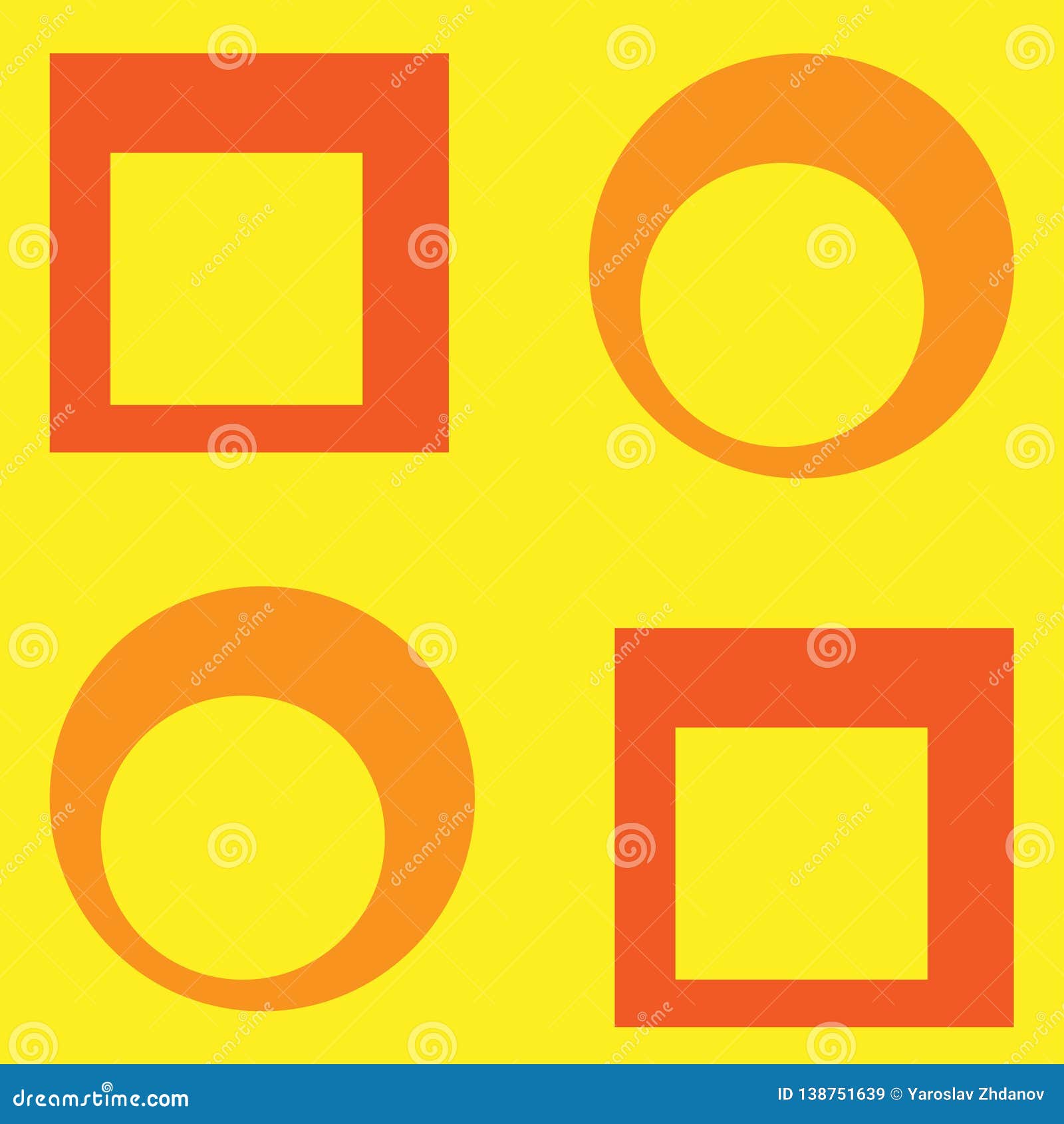Simple Abstract Geometric Pattern in Warm Colors Stock Vector ... Simple Abstract Geometric Pattern in Warm Colors Stock Vector ...