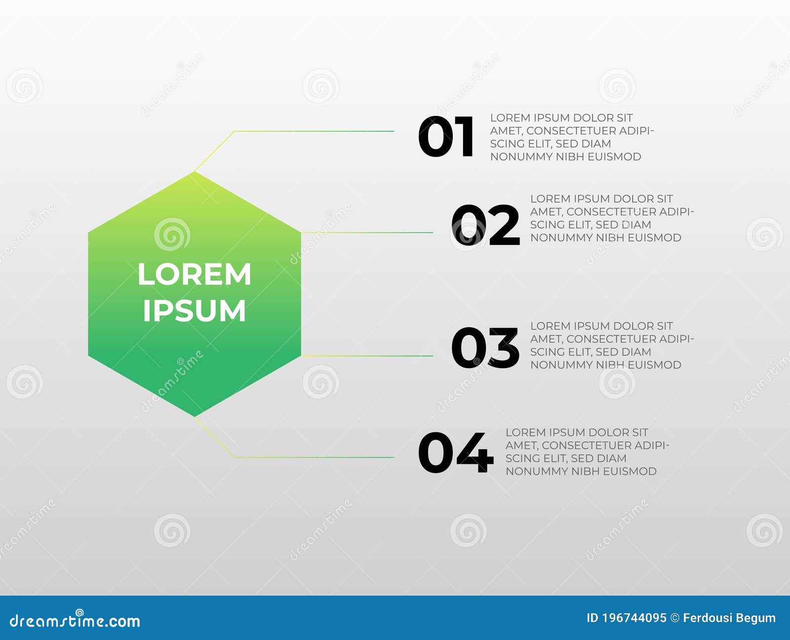 Simple Abstract Info Graphic Presentation Design Vector Template Stock ...