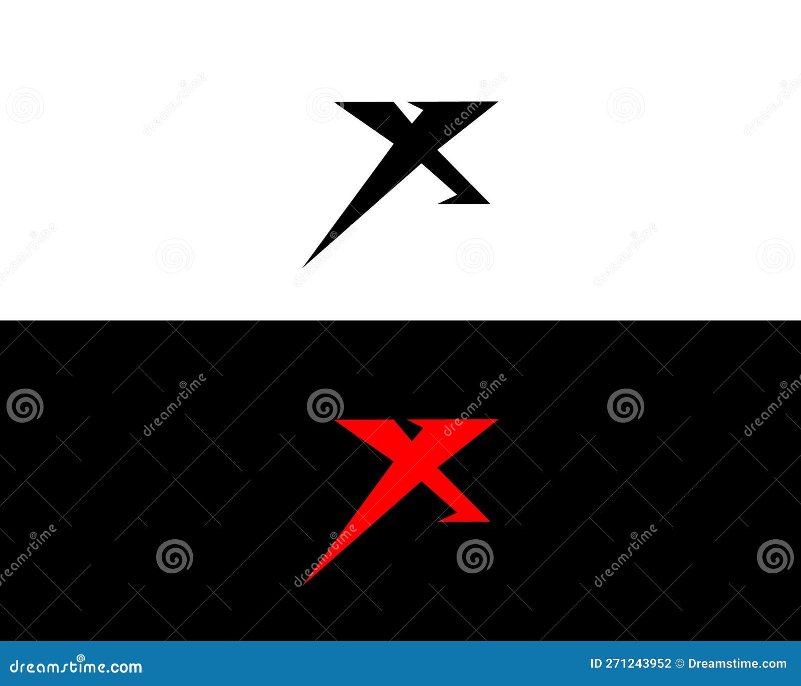 Simple Abstract Letter X Logo Design Stock Vector - Illustration of ...
