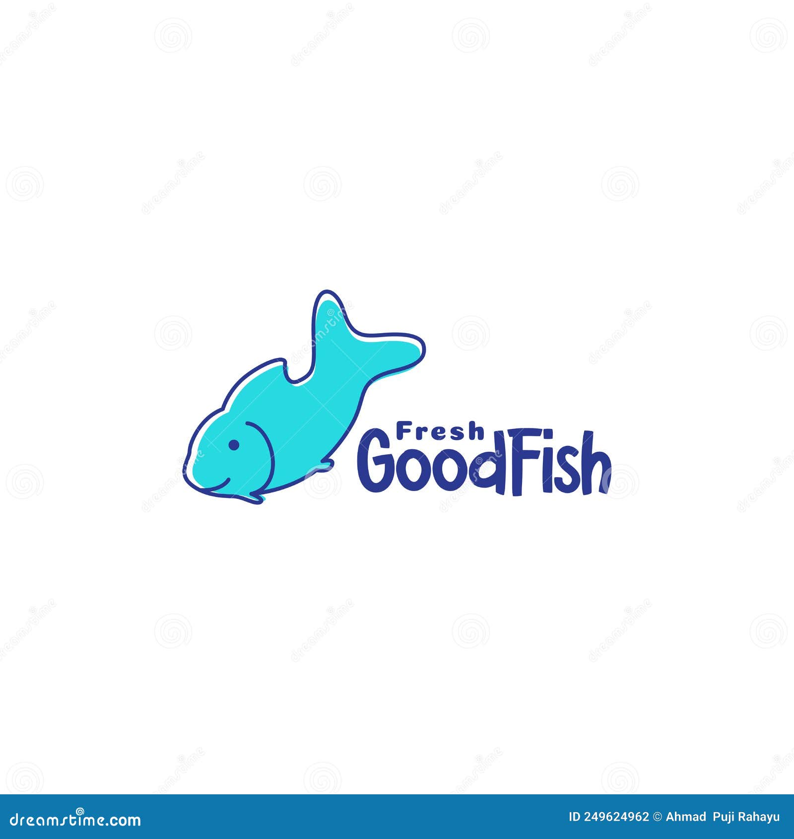 Simple Abstract Little Fish Logo Design Vector Graphic Symbol Icon ...