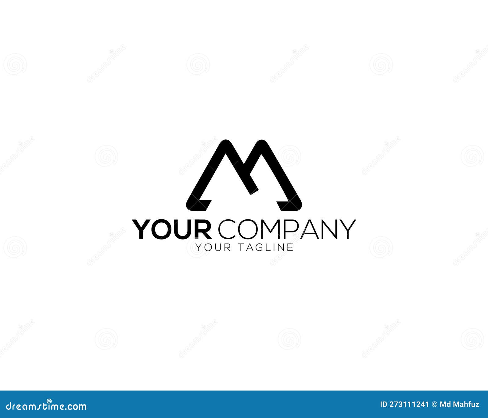 Abstract M Letter Logo Icon Design Stock Vector - Illustration of ...